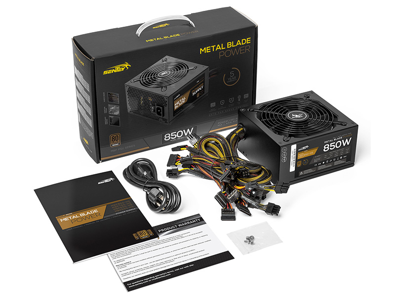 Fuente Sentey 850W Metal Blade Power 80+ Bronze (MBP850-HS) - Computer ...