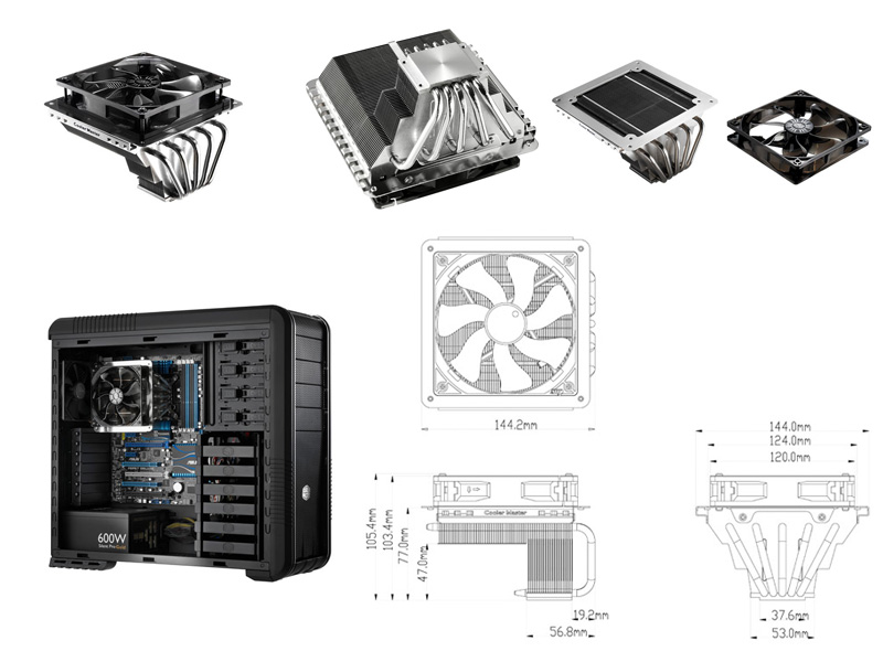 Cooler para CPU CoolerMaster GeminII S524 - Computer Shopping